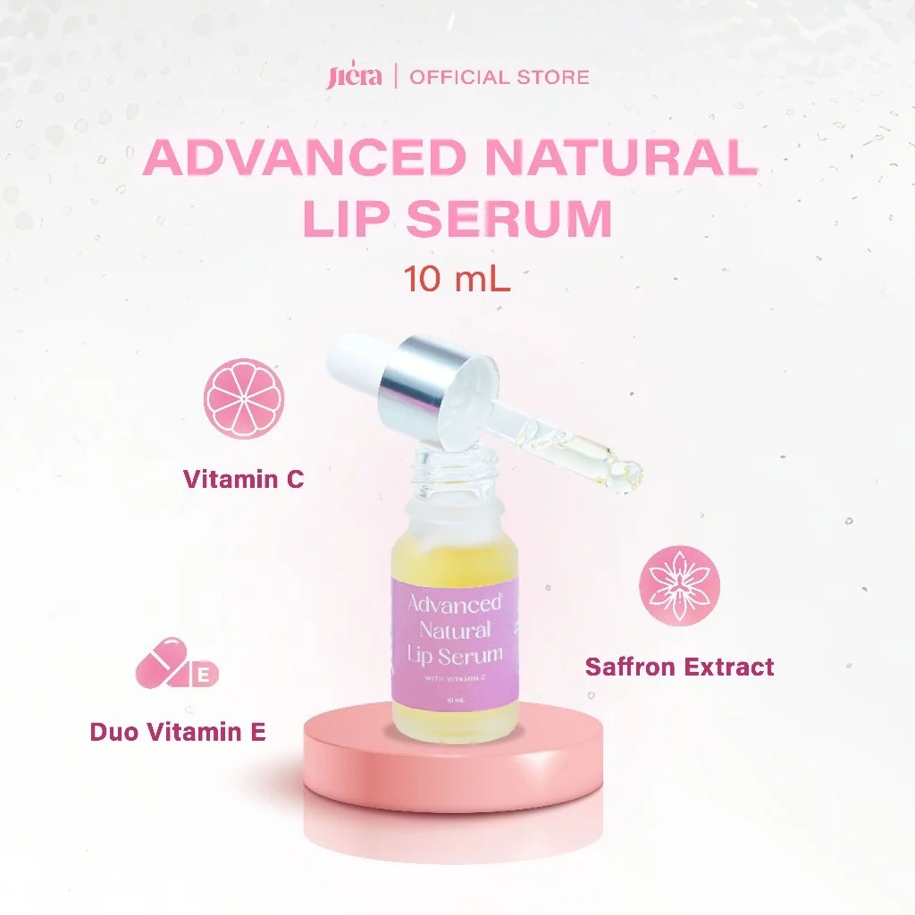 Jual JIERA Advanced Natural Lip Serum with Vitamin C Extra Mencerahkan 10ml | Shopee Indonesia