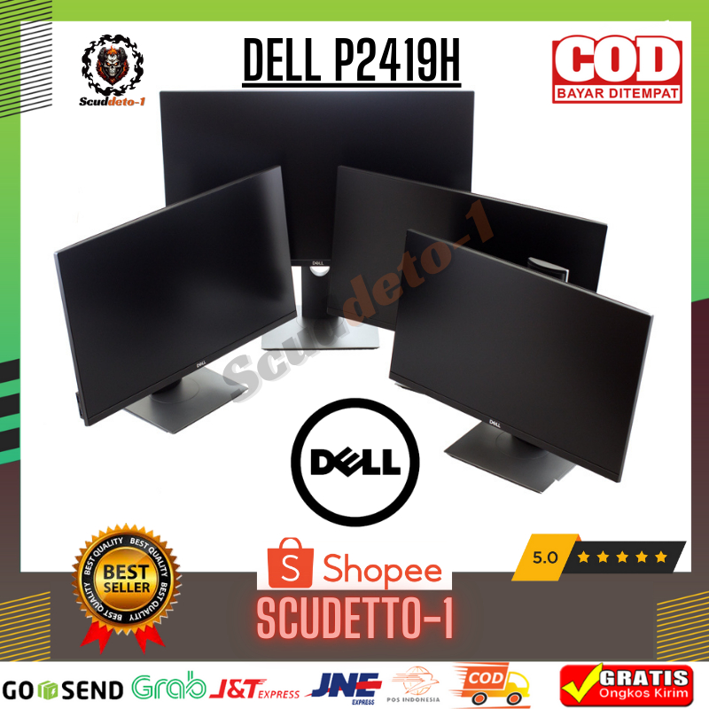 Jual Monitor Dell 24 Inchi P2419H Full HD IPS ,HDMI, 75Hz Bisa Potrait ...