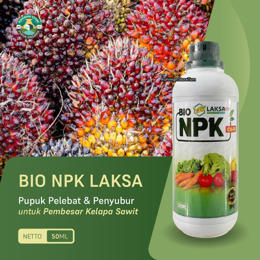 Jual pupuk pelebat penyubur kelapa sawit NPK CAIR LAKSA umbi dan buah - melebatkan tanaman ...