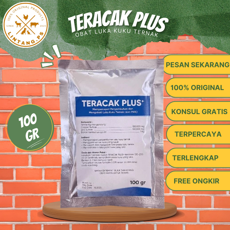 Jual Teracak plus 100gr - Obat kuku sapi PMK - obat kuku untuk hewan ...