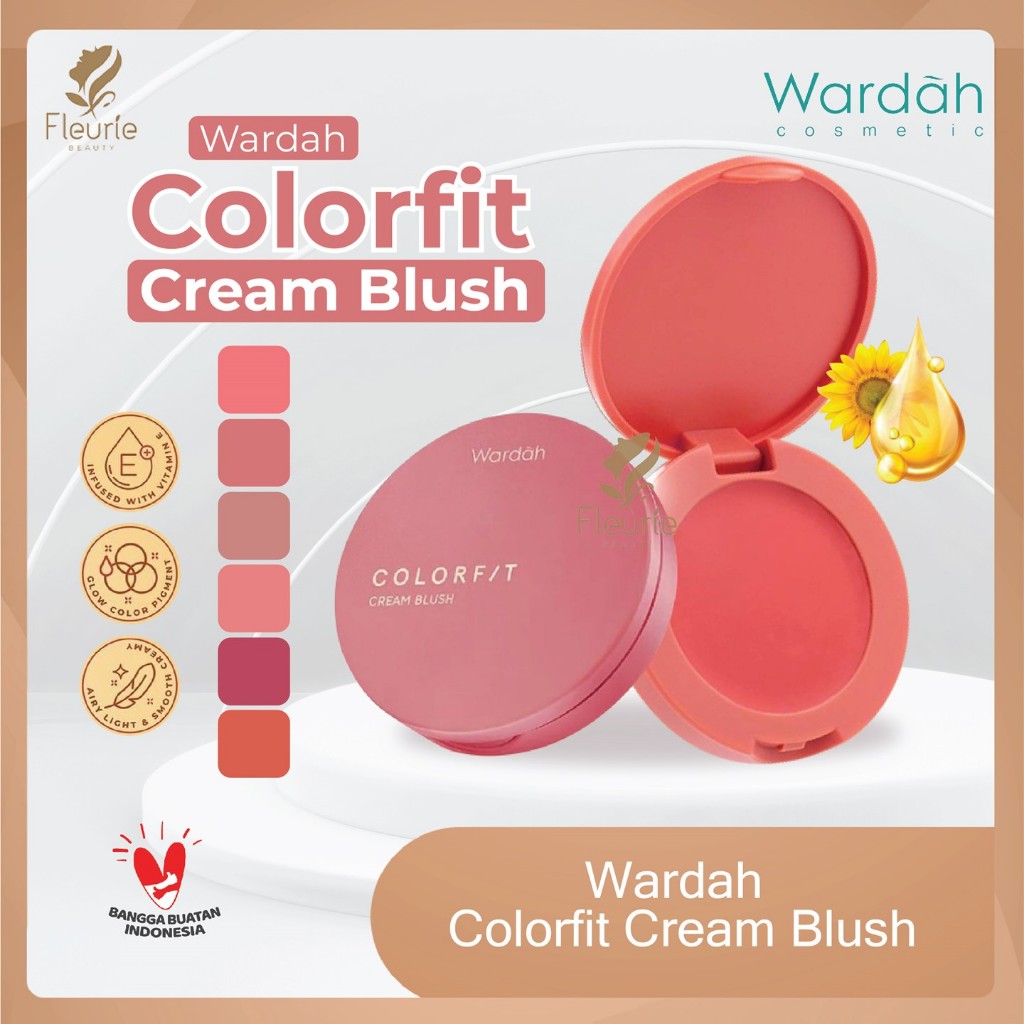 Jual Wardah Colorfit Cream Blush 3gr - Blush On Fresh Glowing Check ...