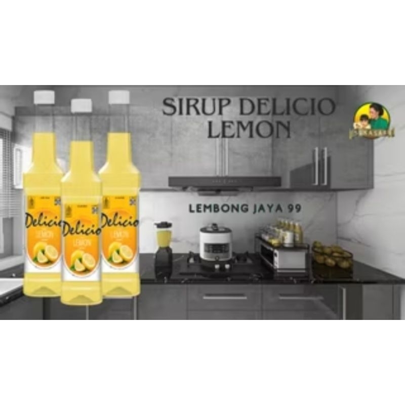 Jual Sirup Delicio Lemon 450 Ml (ASLIII) Kemasan Botol Plastik PET ...