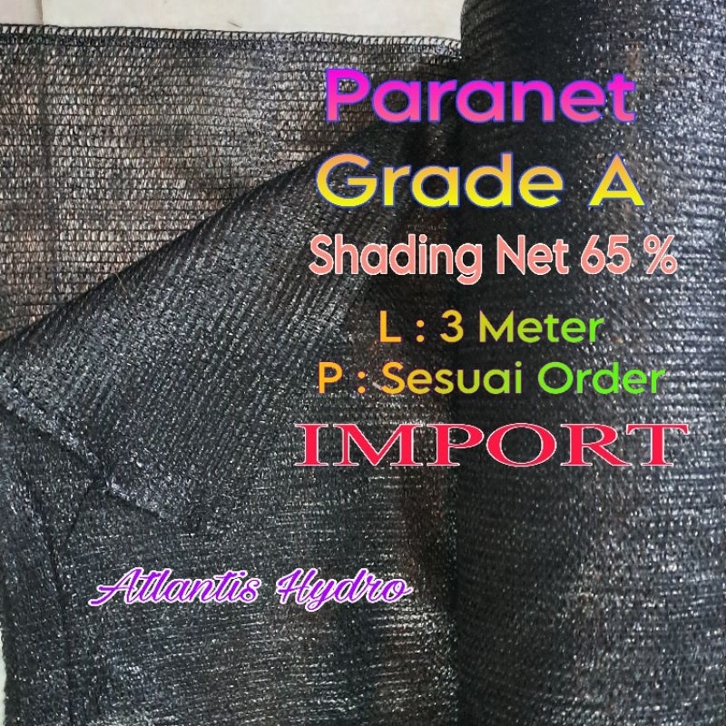 Jual Paranet Shading Net 65 % Lebar 3 Meter Grade A ( Eceran ) MURAH ...