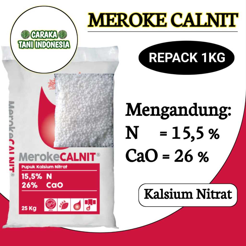 Jual Pupuk MEROKE CALNIT Kemasan Repack 1 KG | Shopee Indonesia