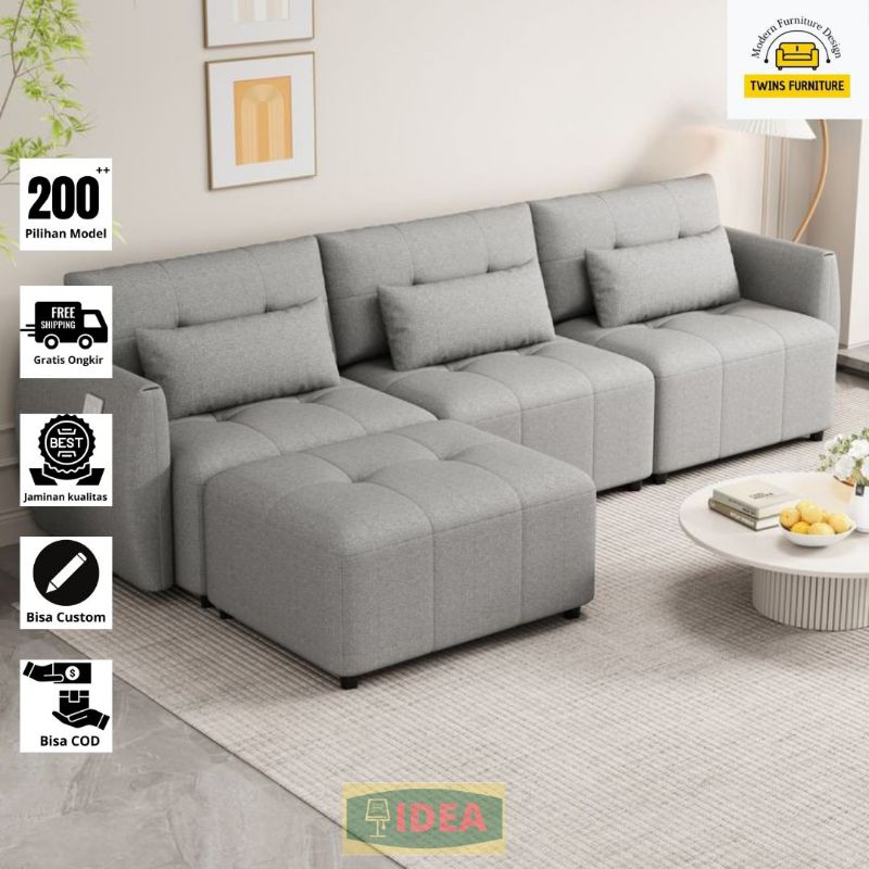 Jual IDEA - Set Sofa L Minimalis/Sofa L Putus Empuk Super Nyaman ...