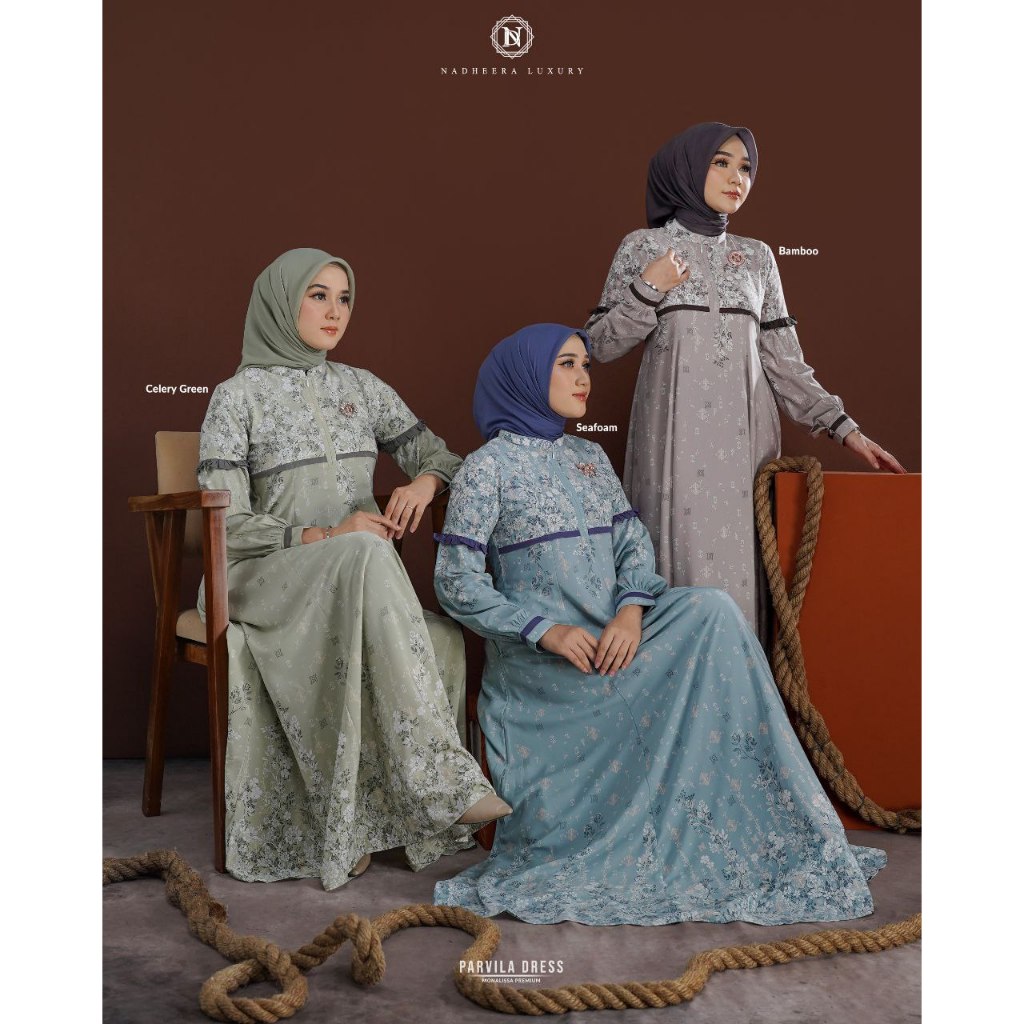 Jual GAMIS TEBARU // PARVILA DRESS NADHEERA LUXURY TERBARU // DRESS NADHEERA LUXURY // DRESS ...