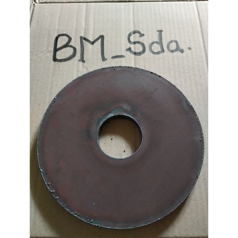 Jual plat besi bulat murahh ,tebal 10mm x diameter 180mm x lubang 50mm ...