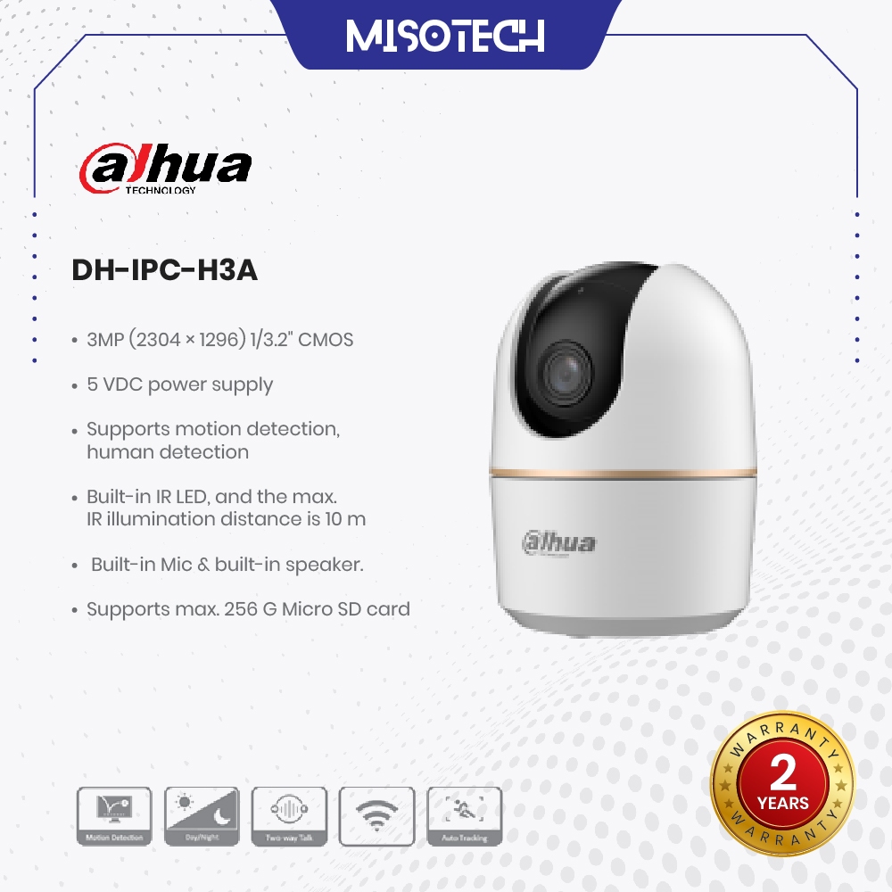 Jual Dahua Hero A1 3MP 2K DH-H3A Wireless CCTV IP Pan-Tilt Babycam WiFi ...