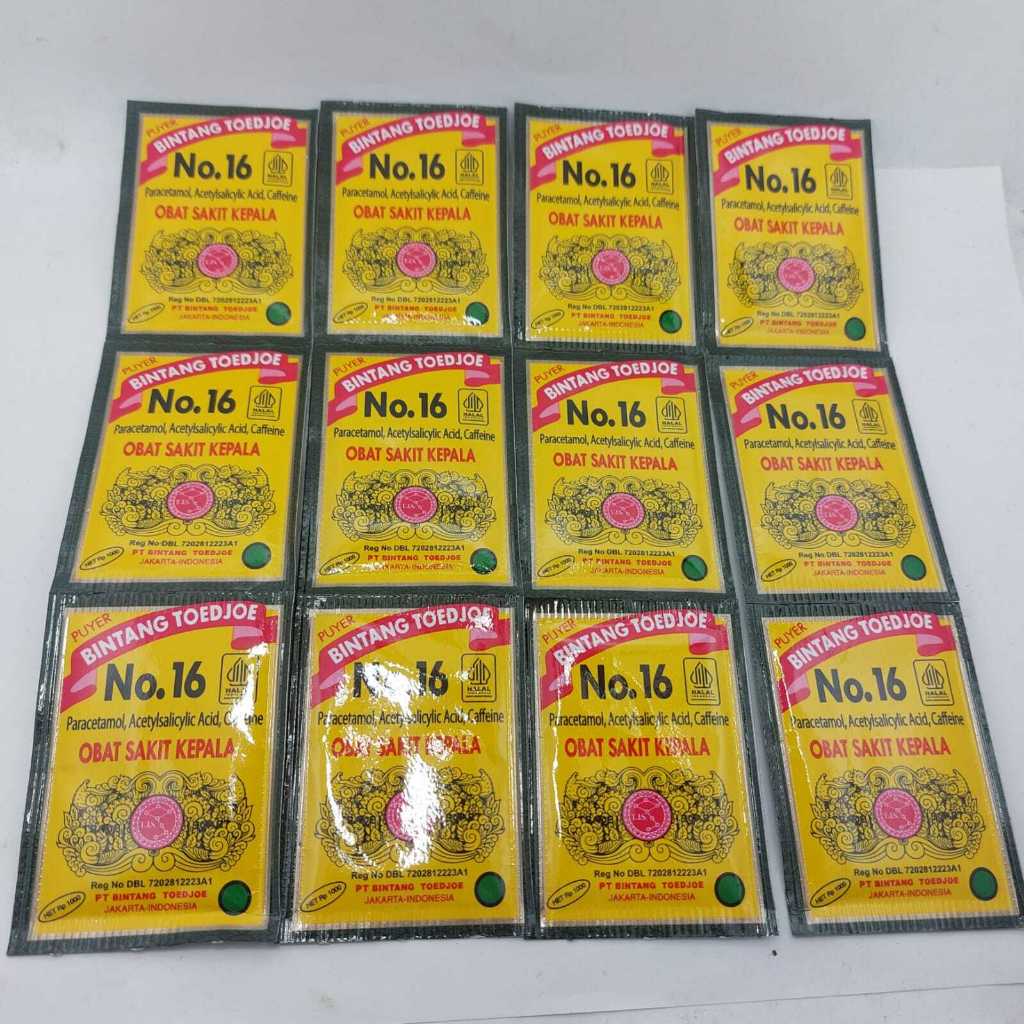 Jual Puyer Bintang Toedjoe no.16 (12 Sachet) | Shopee Indonesia