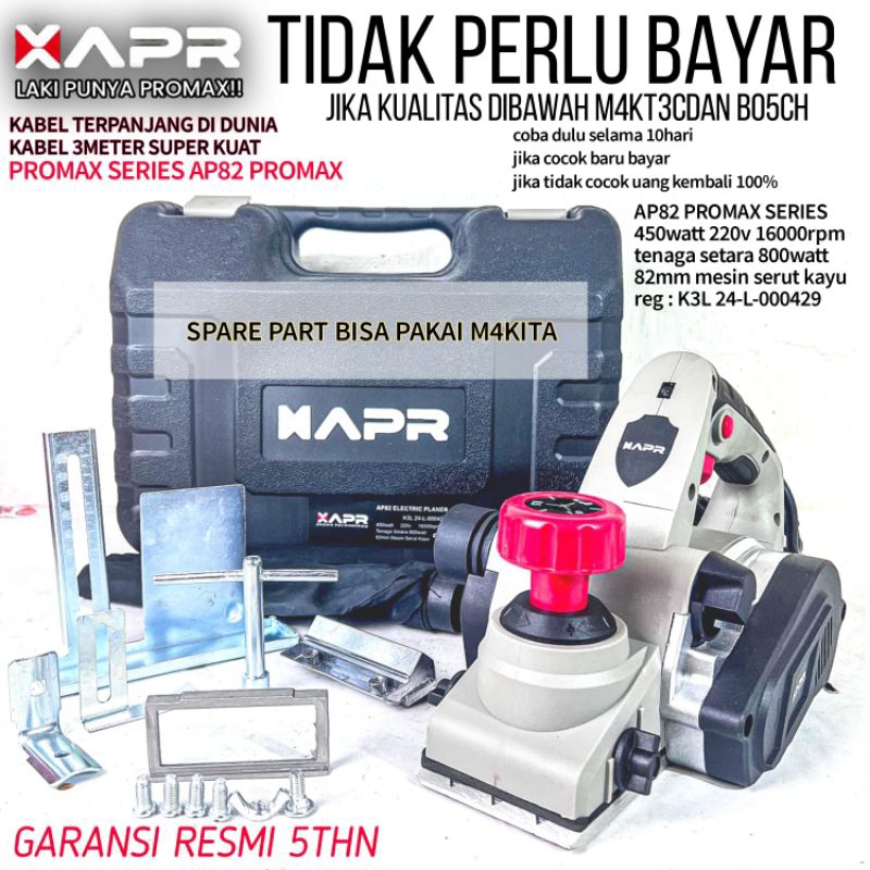 Jual Mesin Pasrah Kayu Ketam Planer AP82PROMAX APR Tools Pasah Japan ...