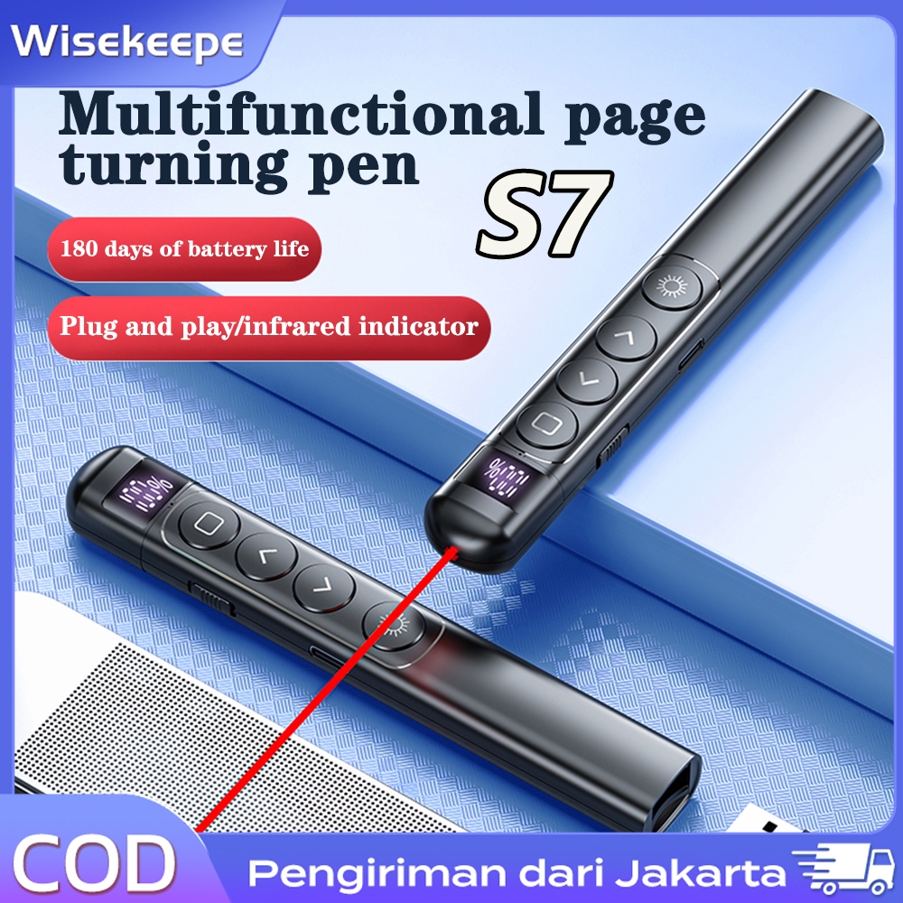 Jual S7 Laser Pointer Wireless Pointer Presentasi PPT Presenter USB ...
