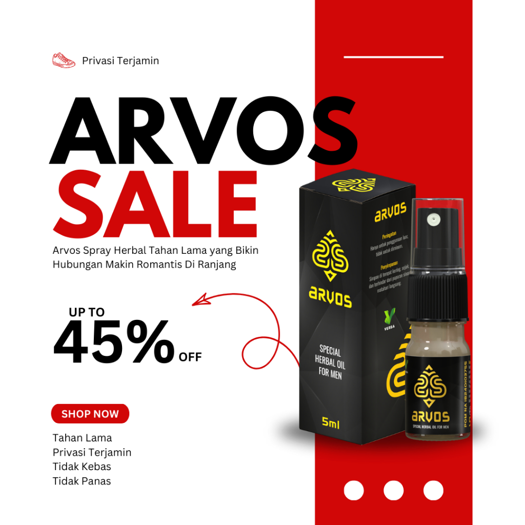Jual ARVOS Obat kuat semprot pria tahan lama 2 Jam Obat Kuat Oles ...