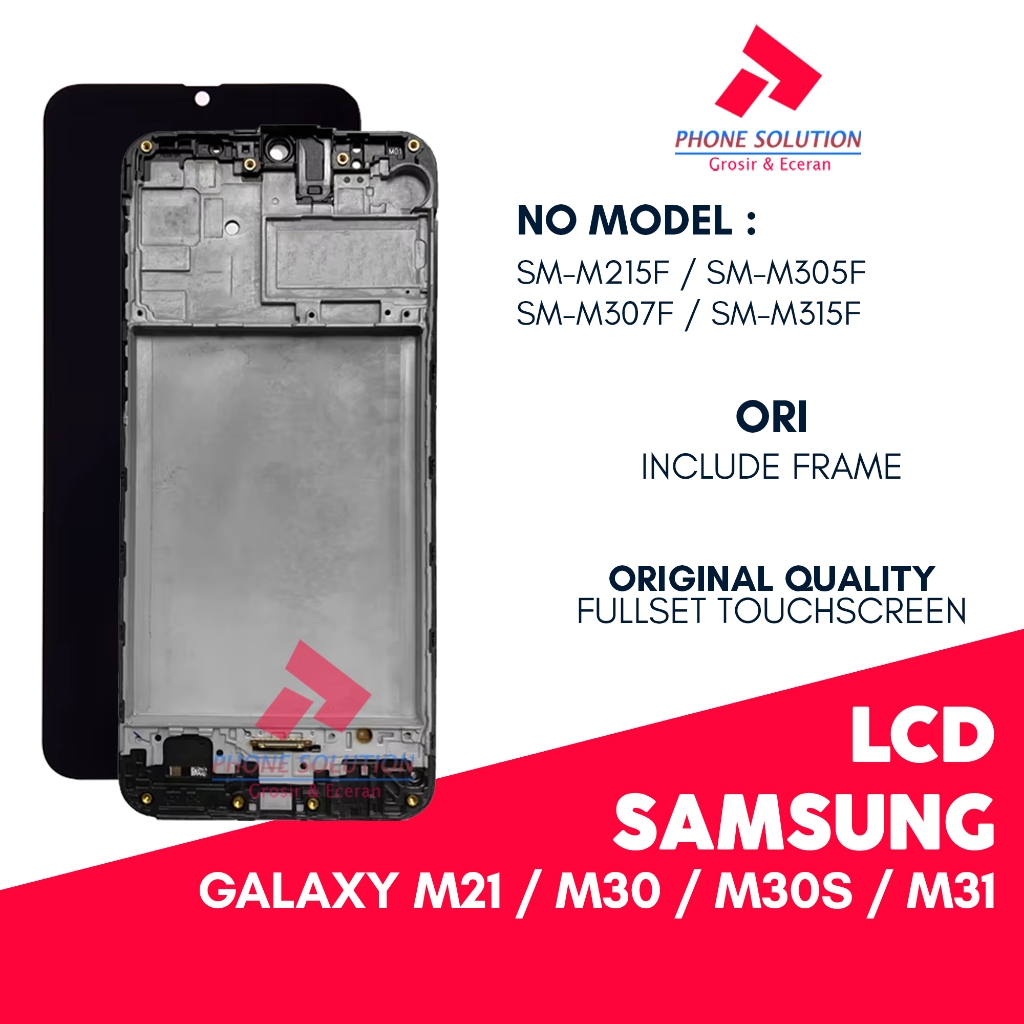 Jual LCD Samsung M21/ M30 / M30S / M31 - IncludeFrame Fullset Touchscreen Original - Garansi 1 ...