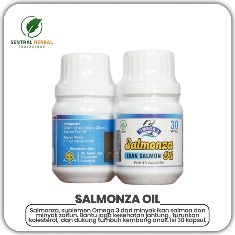 Jual Salmonza Oil Kapsul Minyak Ikan Salmon Isi 30 Kapsul BPOM | Shopee ...