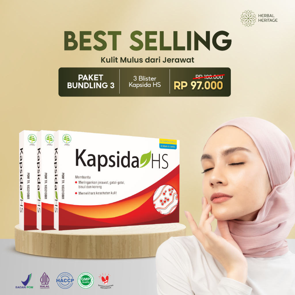 Jual KAPSIDA HS Kembang Bulan Isi 12 Kapsul Bundling 3 – Membantu ...