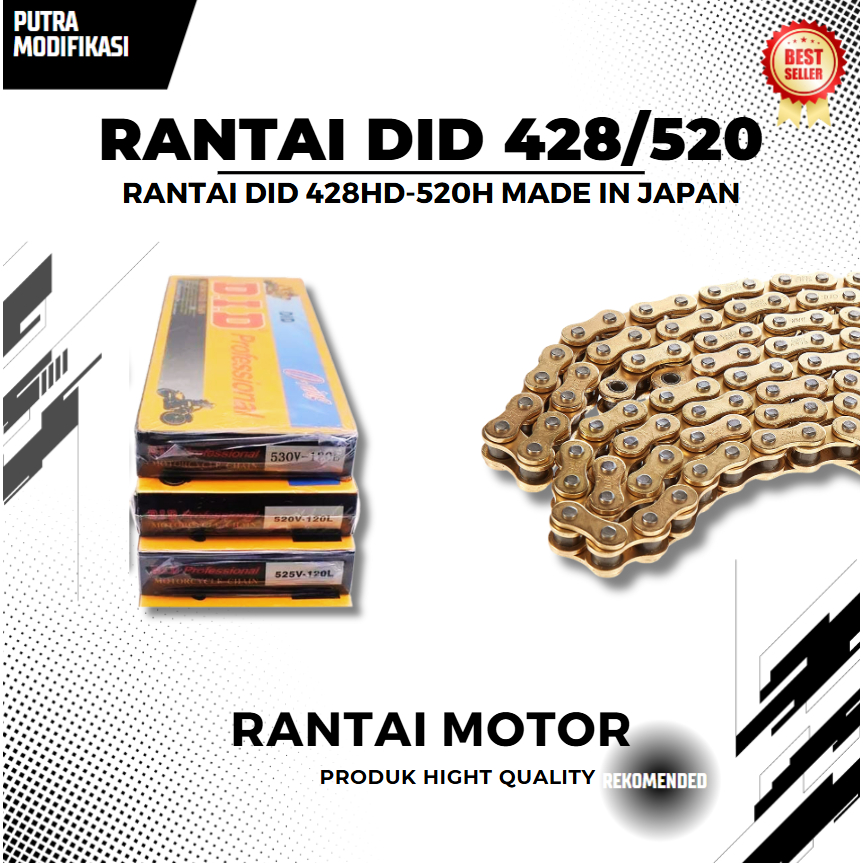Jual RANTAI GOLD 520H HSBT RANTAI MOTOR GOLD 520 HD RANTAI MOTOR ...