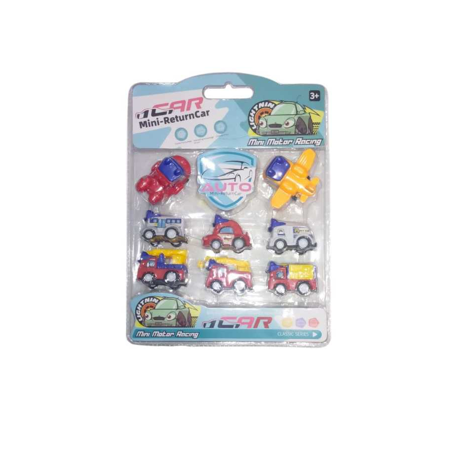 Jual Mini Return Car Mainan Anak Mobil Mobilan Set Isi 8 Pcs | Shopee ...