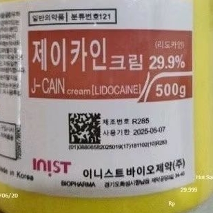 Jual ORIGINAL! jcain 500g korea original merah anastesi jcain 500g ORI ...