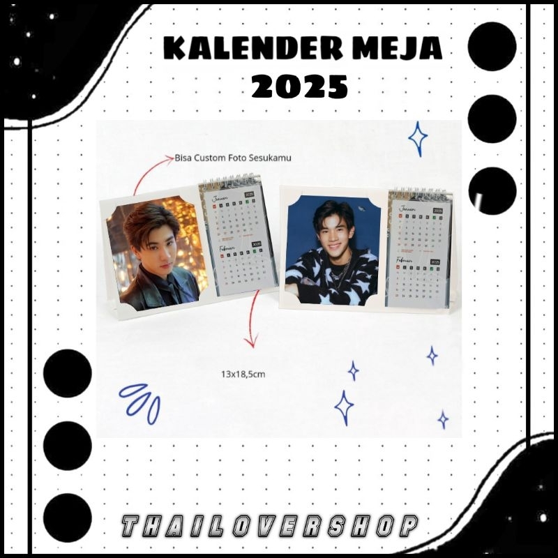 Jual KALENDER MEJA 2025 RAIKANTOPENI CUSTOM THAI ACTOR REQUEST CALENDER ...
