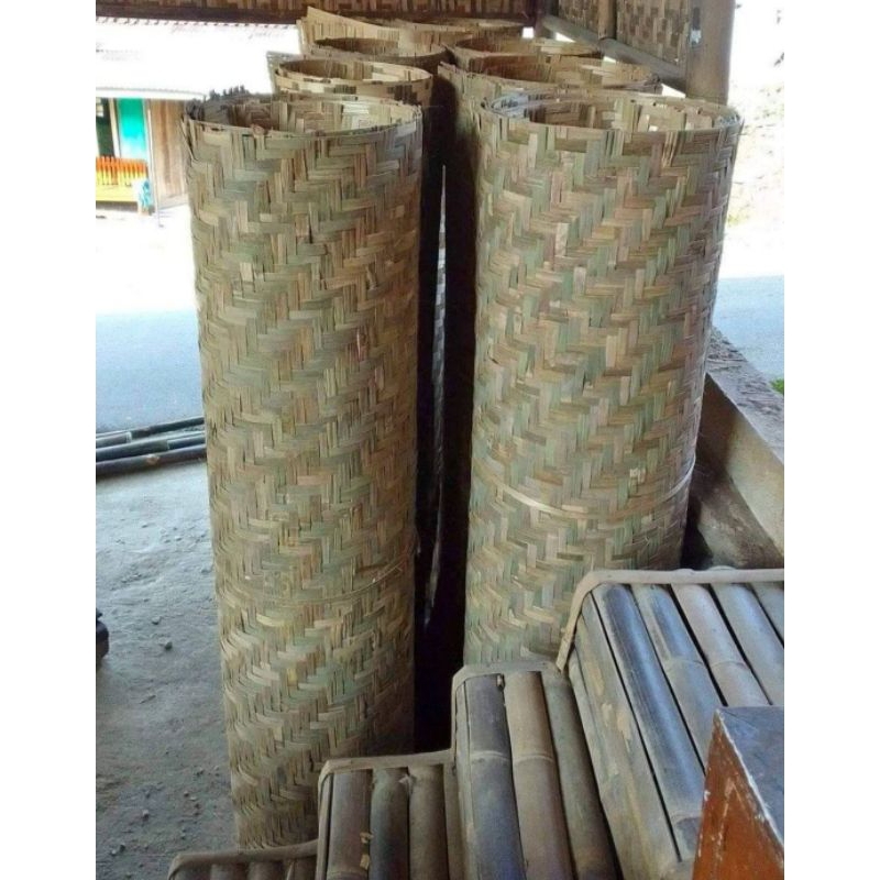Jual Anyaman bambu/Gedeg/bilik FULLKULIT | Shopee Indonesia
