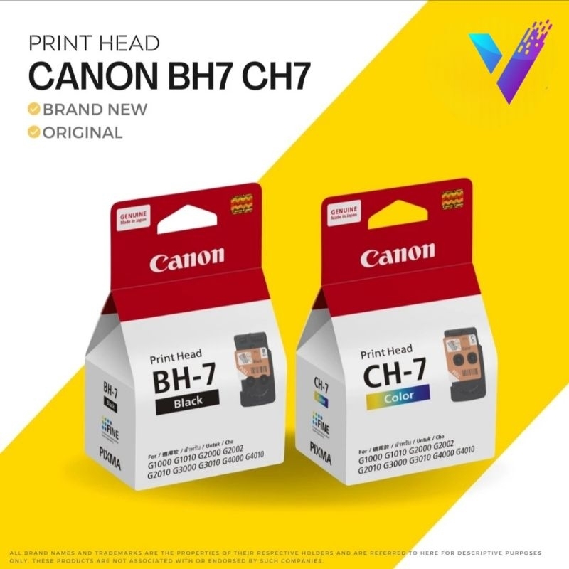Jual Print Head Cartridge Canon BH-7 CH-7 Black/Color Tinta Canon G1010 ...