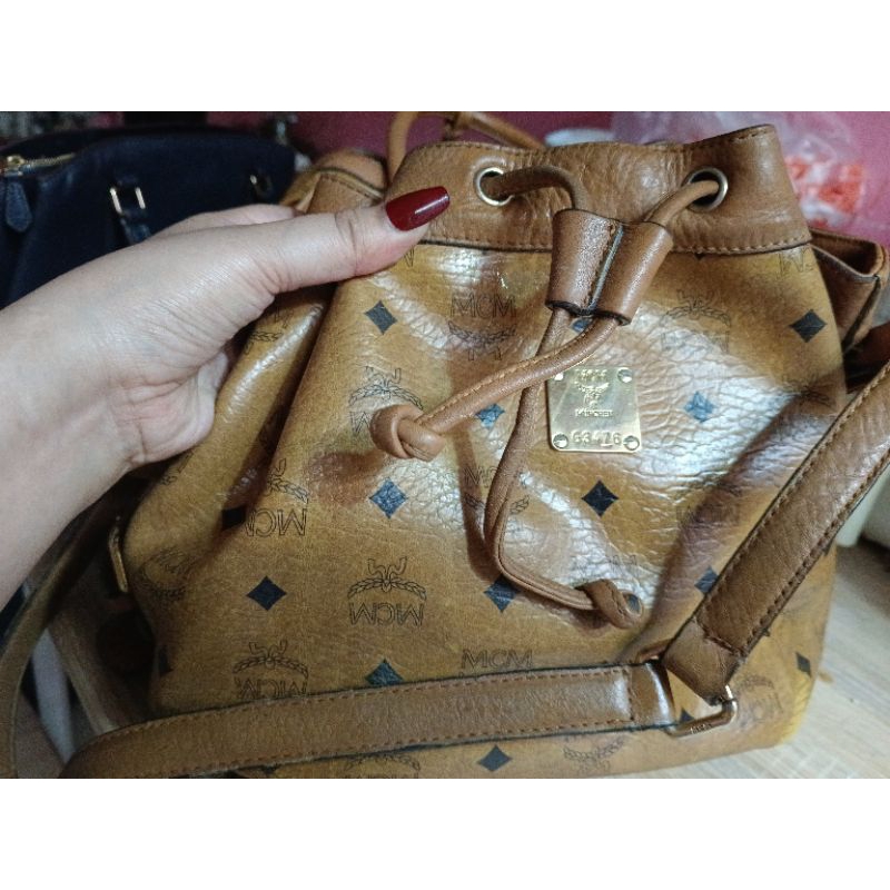 Jual mcm kulit asli baud bisa di copot second bekas preloved | Shopee ...