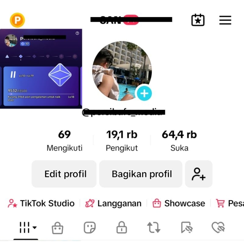 Jual Akun tiktok level gift tinggi murah | Shopee Indonesia