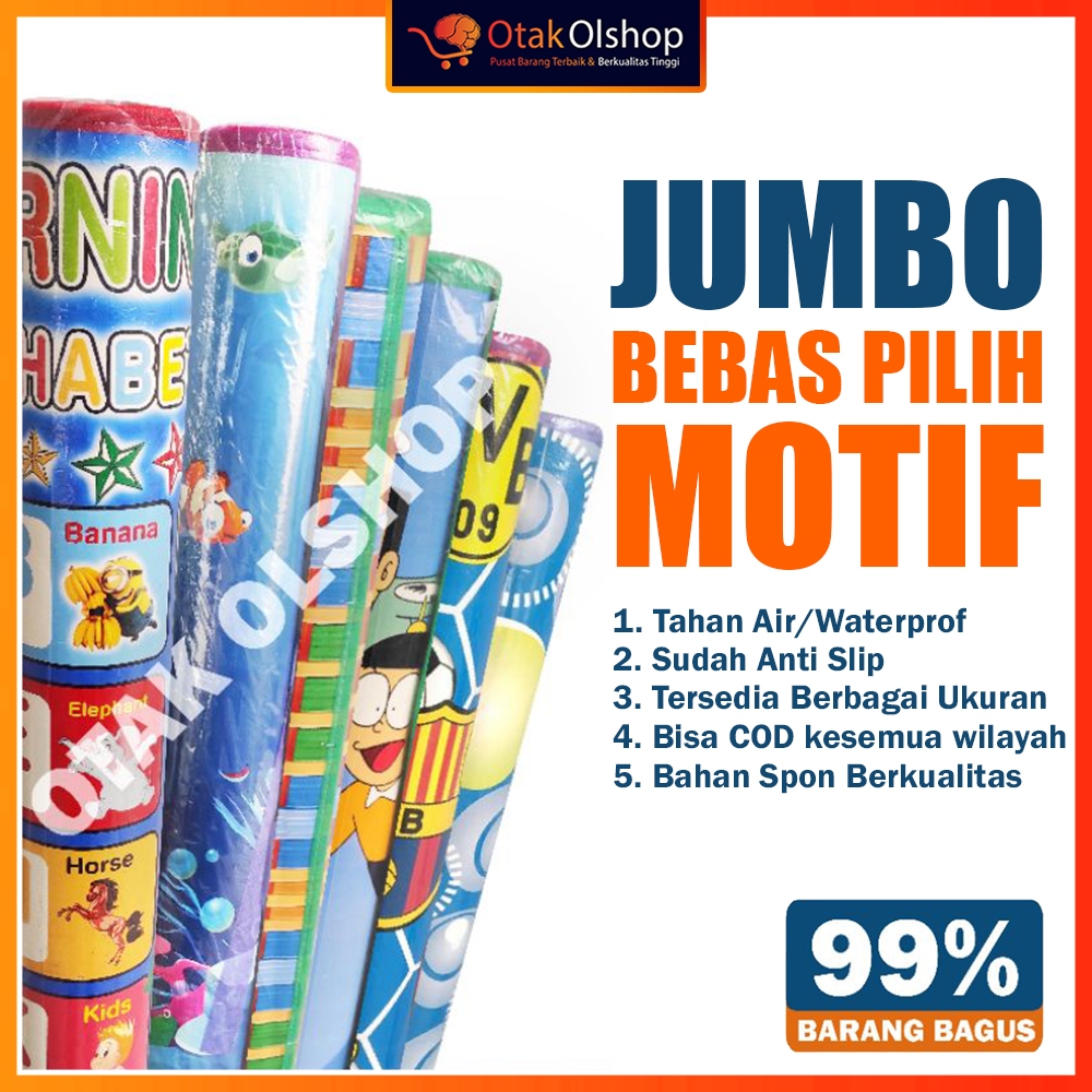 Jual TIKAR MOTIF 120X200CM KARPET LANTAI SPONS KARAKTER TAHAN AIR ANT ...