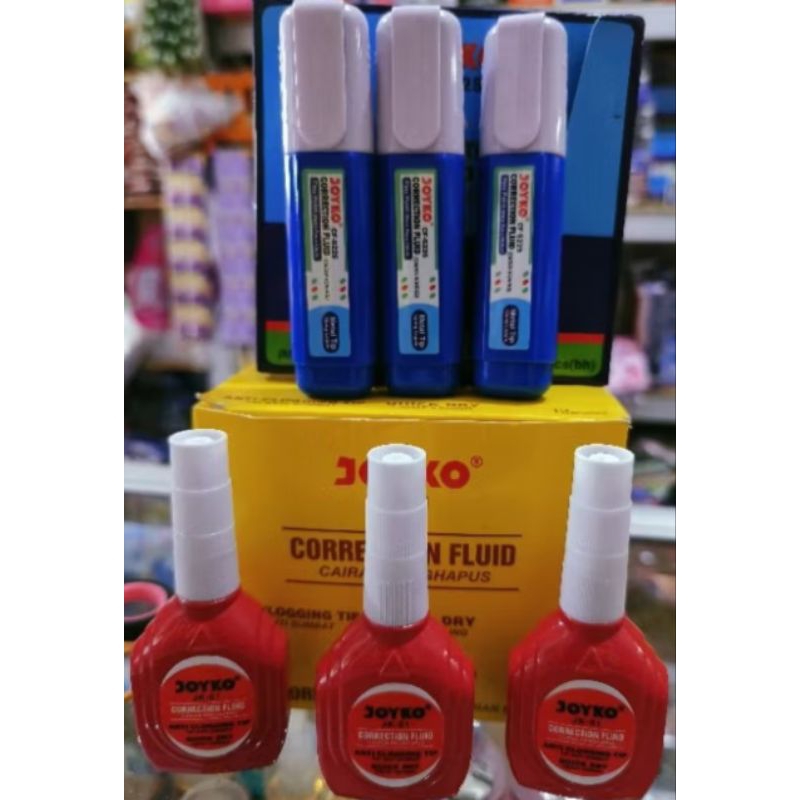 Jual (12 PCS)1 BOX CORRECTION FLUID/TYPE X JOYKO | Shopee Indonesia