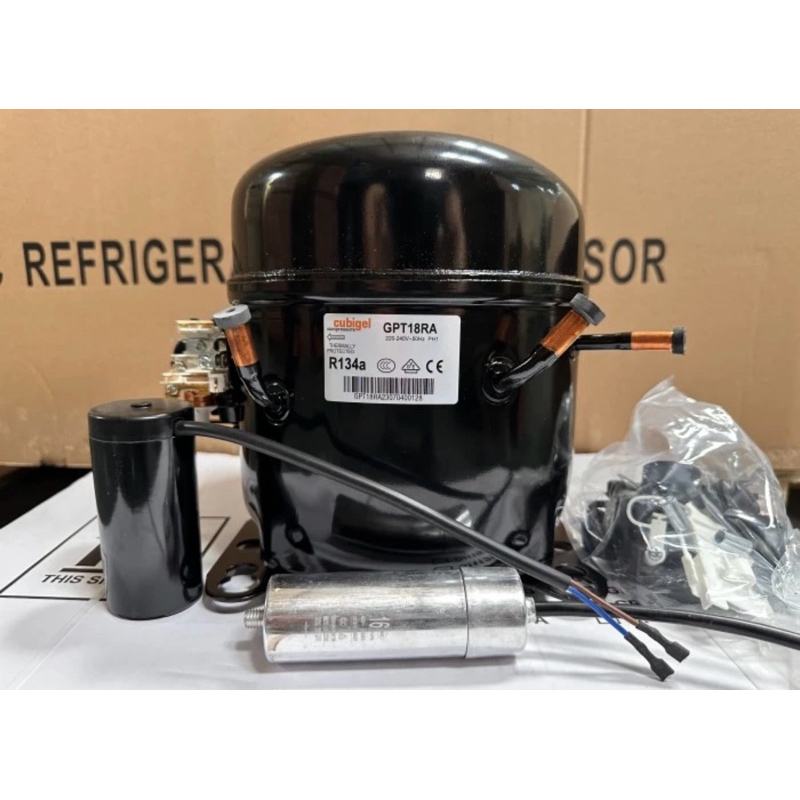 Jual KOMPRESOR CUBIGEL GPT18RA | KOMPRESOR FREEZER/KULKAS 5/8PK R134 ...