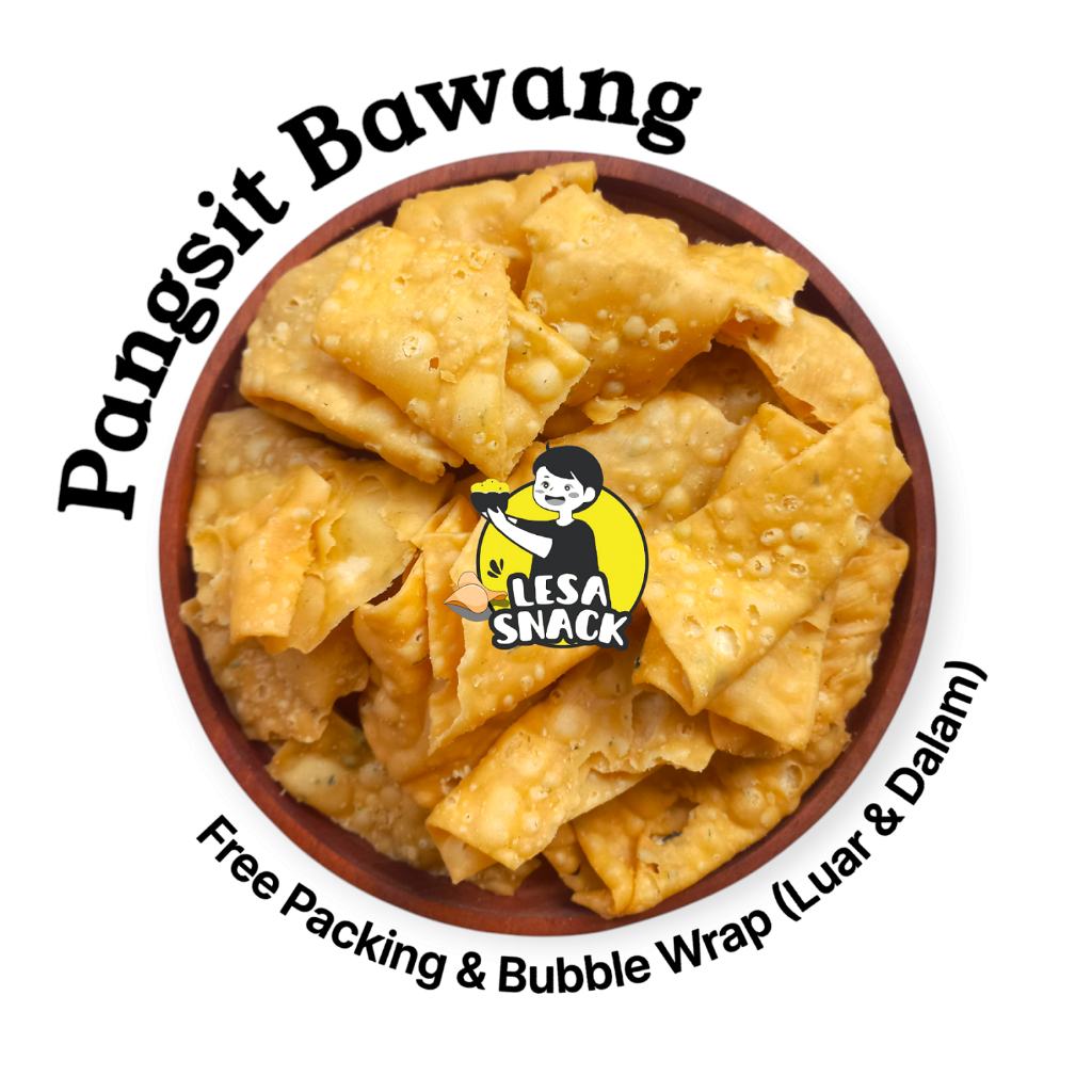 Jual [LESA SNACK] Keripik Pangsit Bawang (Grosir) 250gr 500gr 1KG ...
