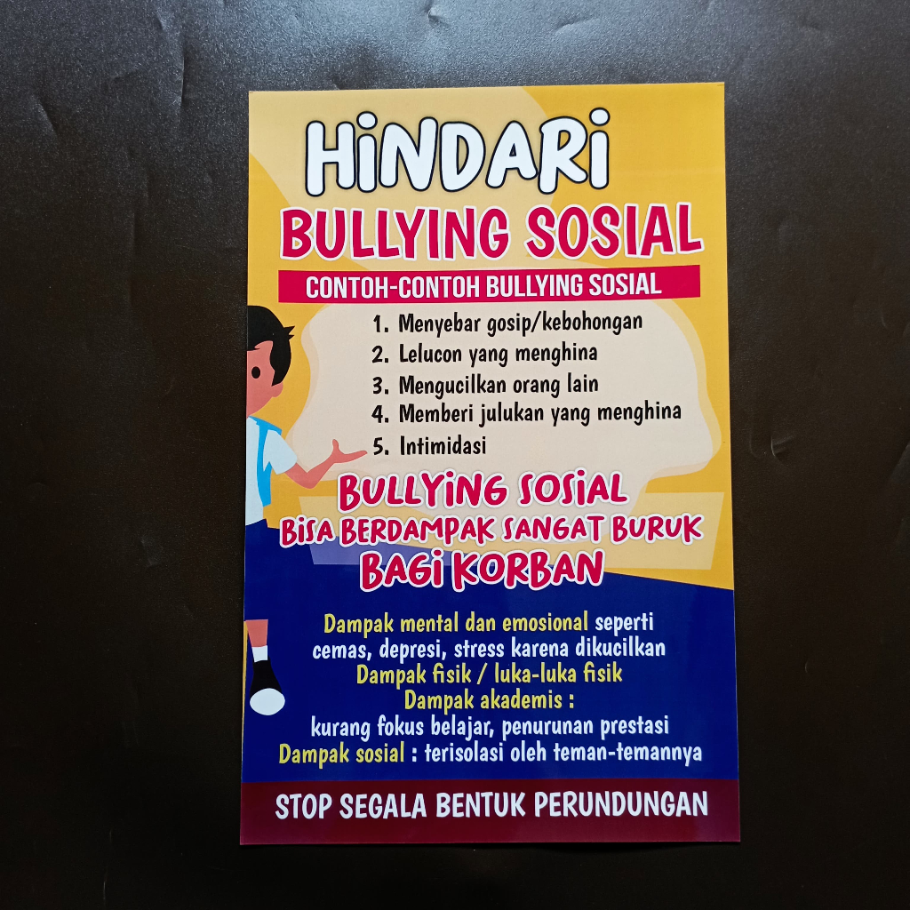 Jual Stiker STOP Bullying | Hindari Bullying Social | Contoh Buli ...