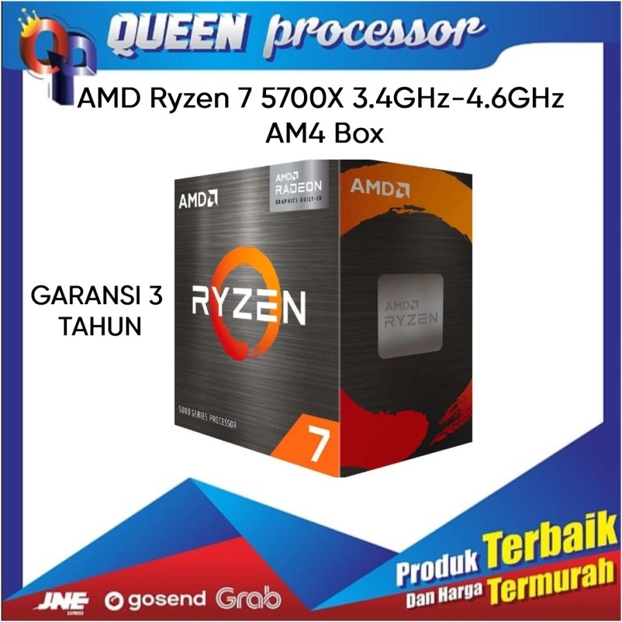 Jual PROCESSOR AMD RYZEN 7 5700X 3.4GHz BOX | Shopee Indonesia