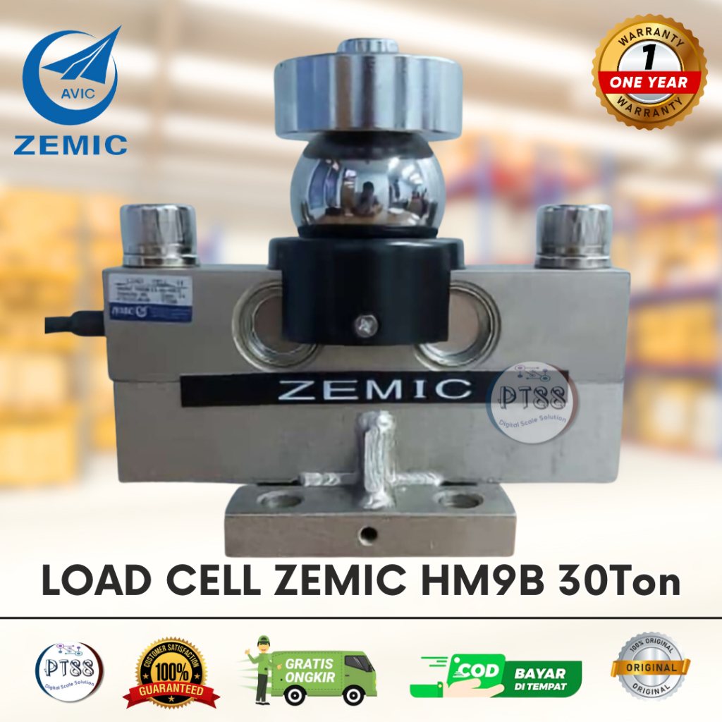 Jual load cell ZEMIC HM9B 30ton / load cell jembatan timbang HM9B 30 ton | Shopee Indonesia