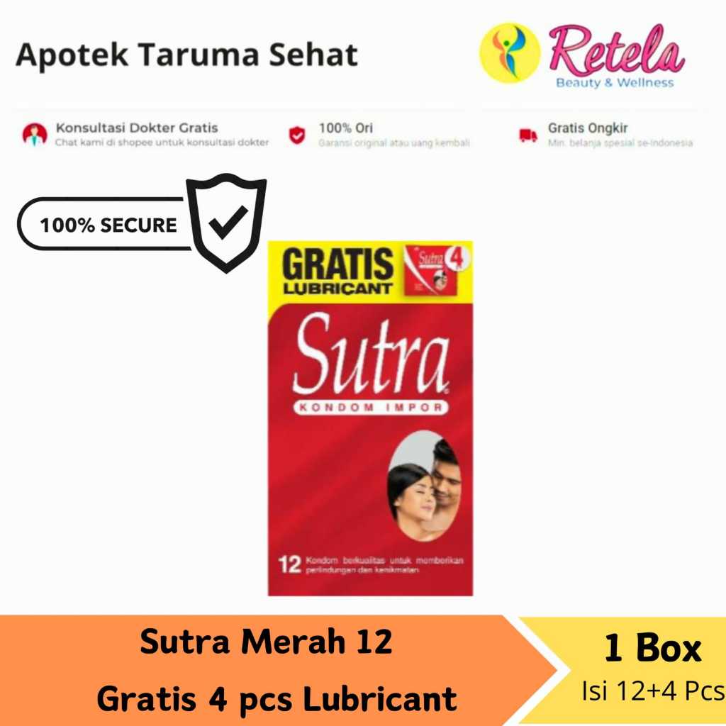 Jual Kondom Sutra Merah Isi 12 GRATIS 4 pcs lubricant | Shopee Indonesia