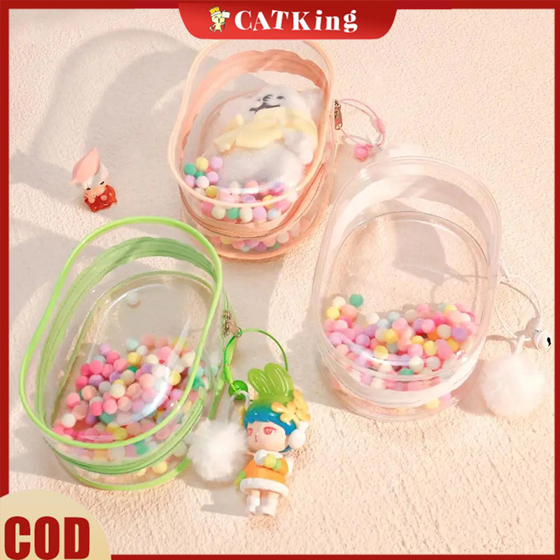 Jual 【Ready】15cm-18cm Tas Penyimpanan Transparan PVC Pop Mart Tas ...