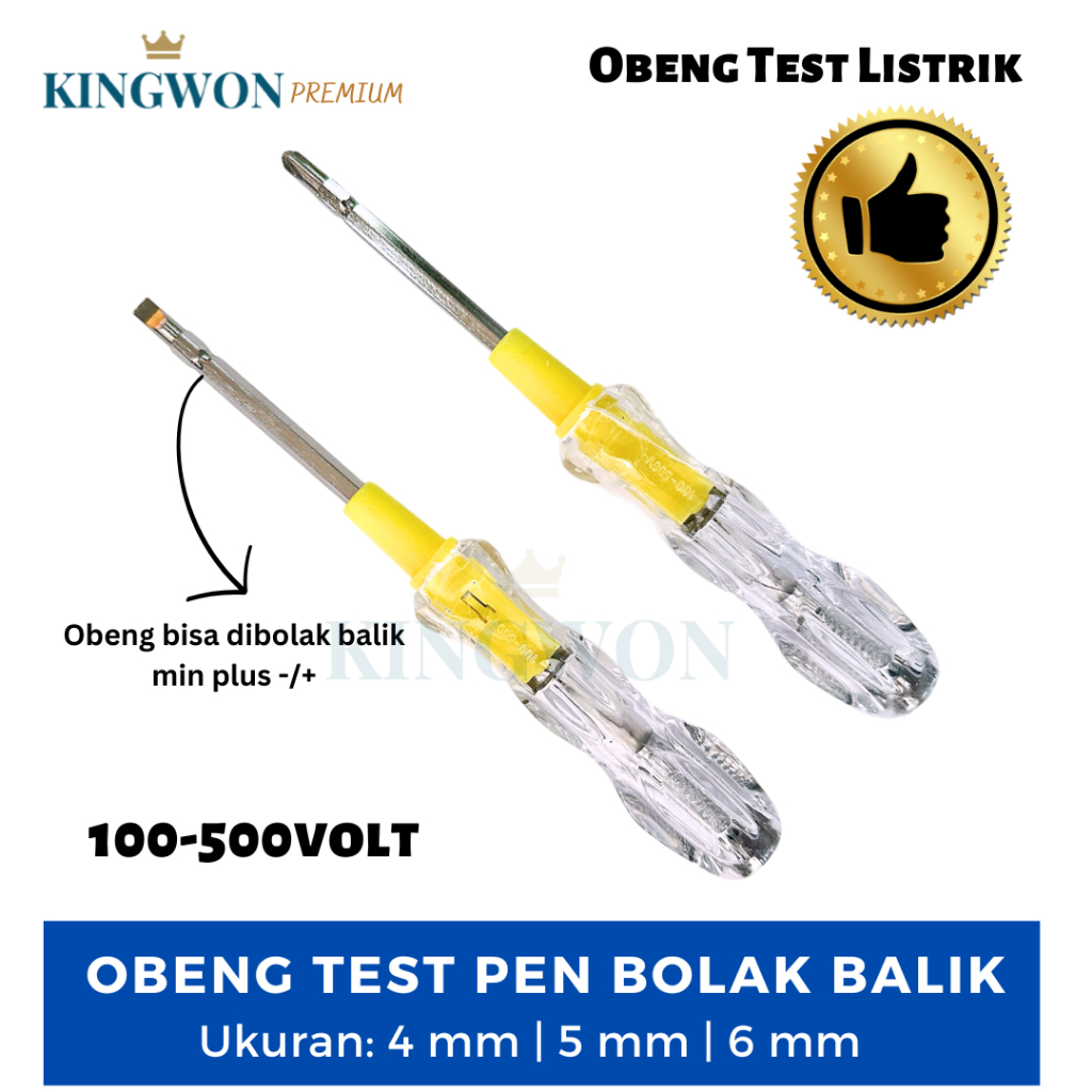Jual OBENG TESPEN / OBENG TEST PEN OBENG TEST LISTRIK TESTER BOLAK ...