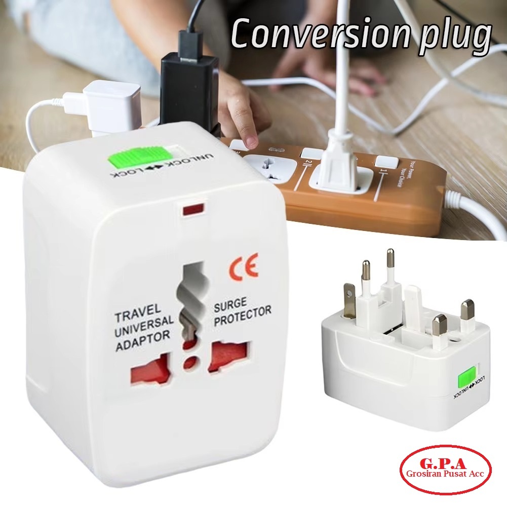Jual Travel Adapter Universal atau Colokan Adapter Listrik 4in1 EU,AU ...