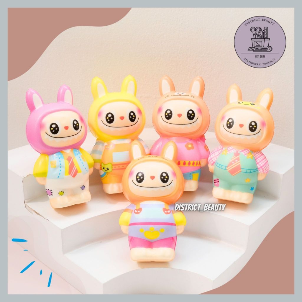 Jual SQUISHY LABUBU 9CM SQUISHY LABUBU MINI SQUISHY ANAK MOTIF LABUBU ...