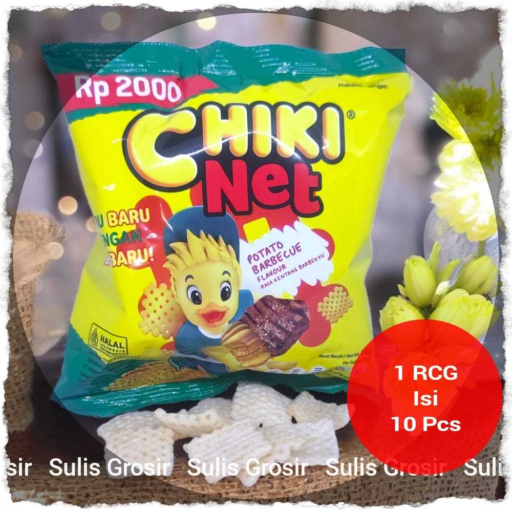 Jual Chiki Net Potato Barbecue 1 Renceng Isi 10 Pcs | Shopee Indonesia