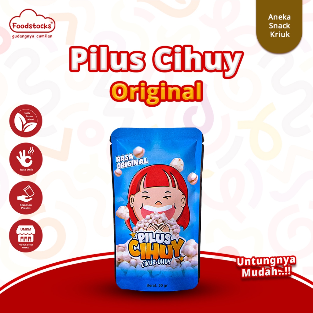 Jual Snack Cekelin Pilus Cihuy Cikur Uhuy Original 50 Gram Super Renyah ...