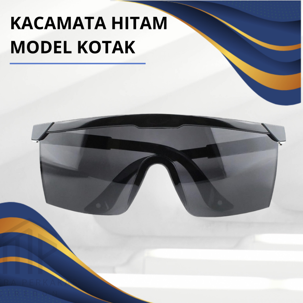 Jual Kacamata Las HITAM KOTAK Safety Glasses Welding Kaca Mata Black ...