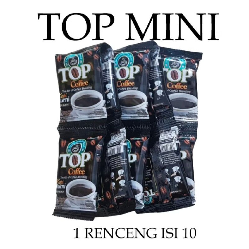 Jual KOPI TOP MURNI RENCENG 7GR [HARGA 1 RENCENG ISI 10 SACHET ...