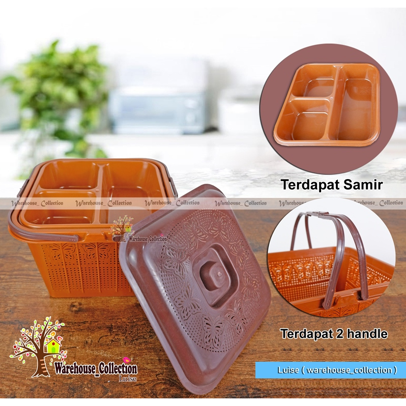 Jual KERANJANG BERKAT JINJING + SAMIR COKLAT SERBAGUNA || KERANJANG ...