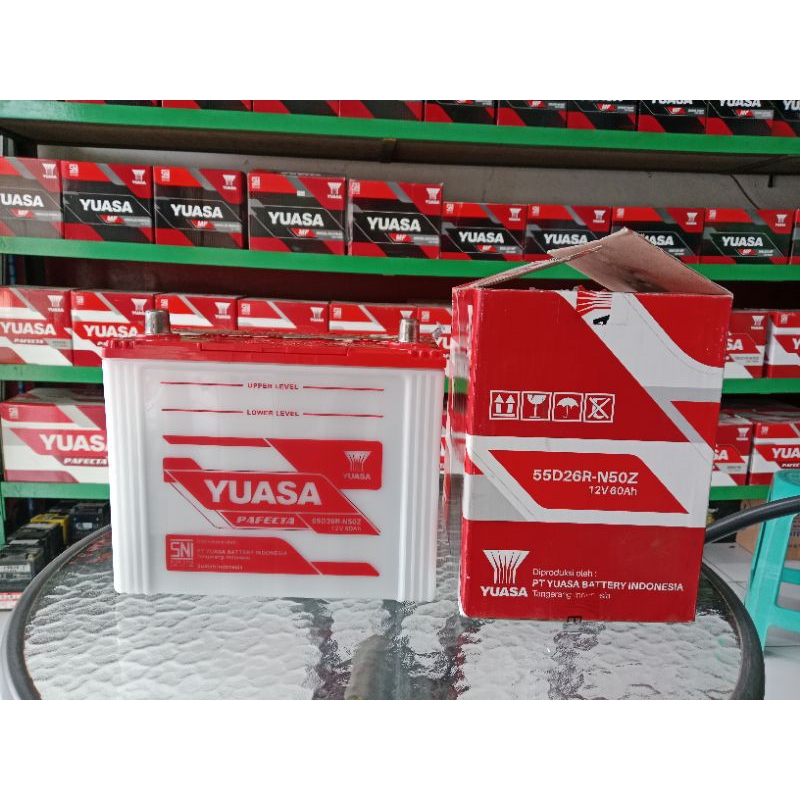 Jual Aki Mobil Engkel YUASA PAFECTA N50Z 12.V 60 AH Aki Basah , Mobil Kijang, engkel dll ...
