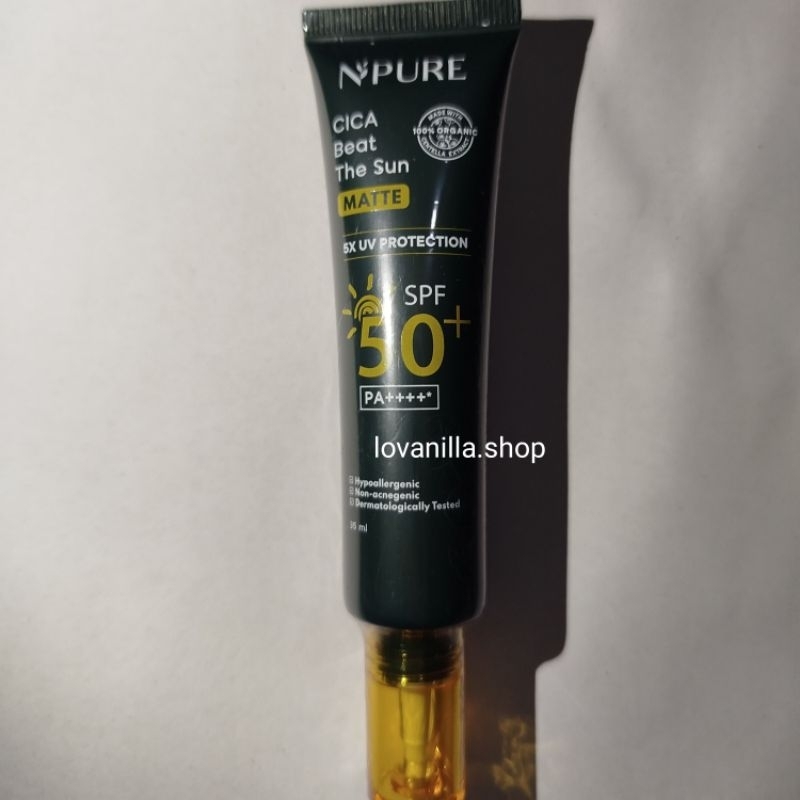 Jual NPURE NPURE SUNSCREEN CICA BEAT THE SUN MATTE SPF 50+ | Shopee ...