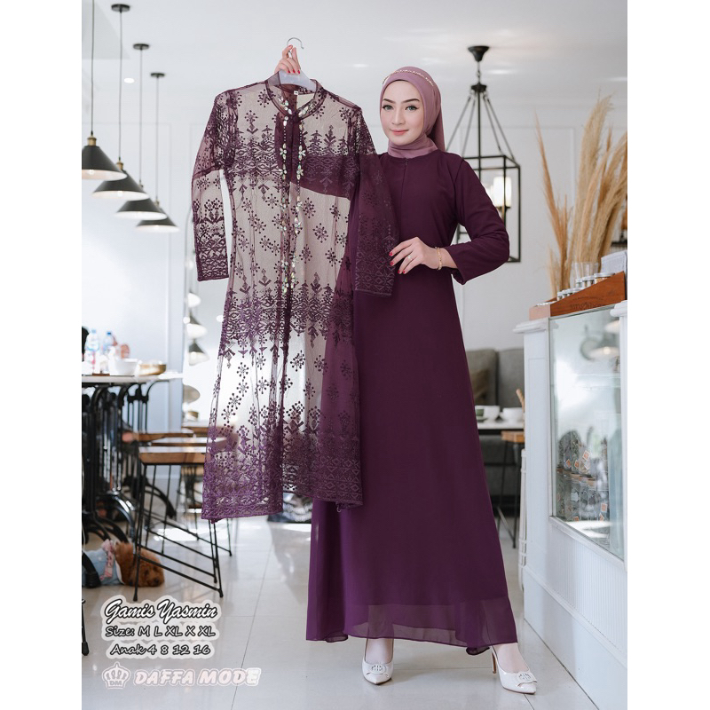 Jual GAMIS YASMIN DRESS PAYET PREMIUM | GAMIS CERUTY MIX PAYET | DRESS ...