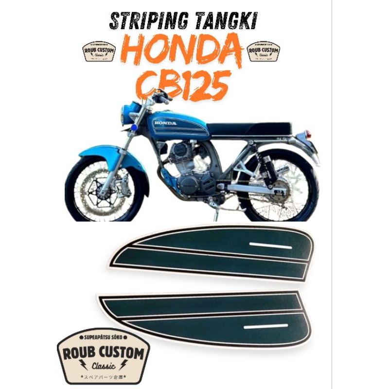 Jual stiker tangki detail Honda cb100/125 PNP sultan part striping ...