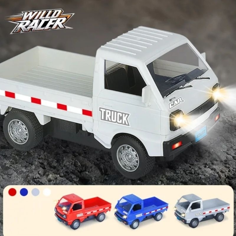 Jual Mainan Mobil Remote Control Cargo Truck RC Car Pickup Truk Carry ...