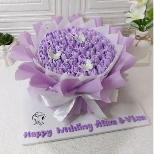 Jual Bouqcakes / Bouquet Cake / Kue Bucket Bunga / Flower Bouquet Cake ...